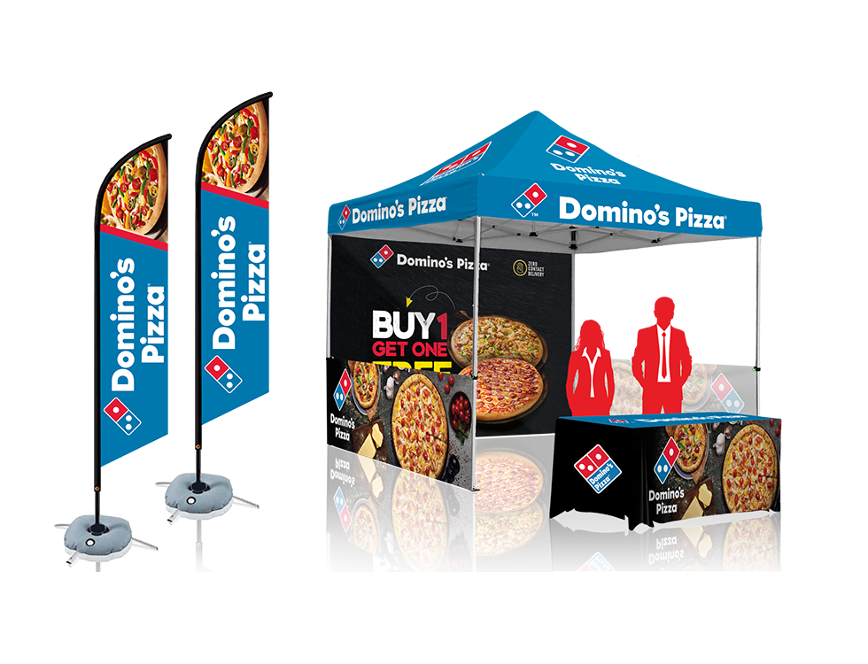 Domino's Pizza Outdoor Event Promotional Package - B2 Displays