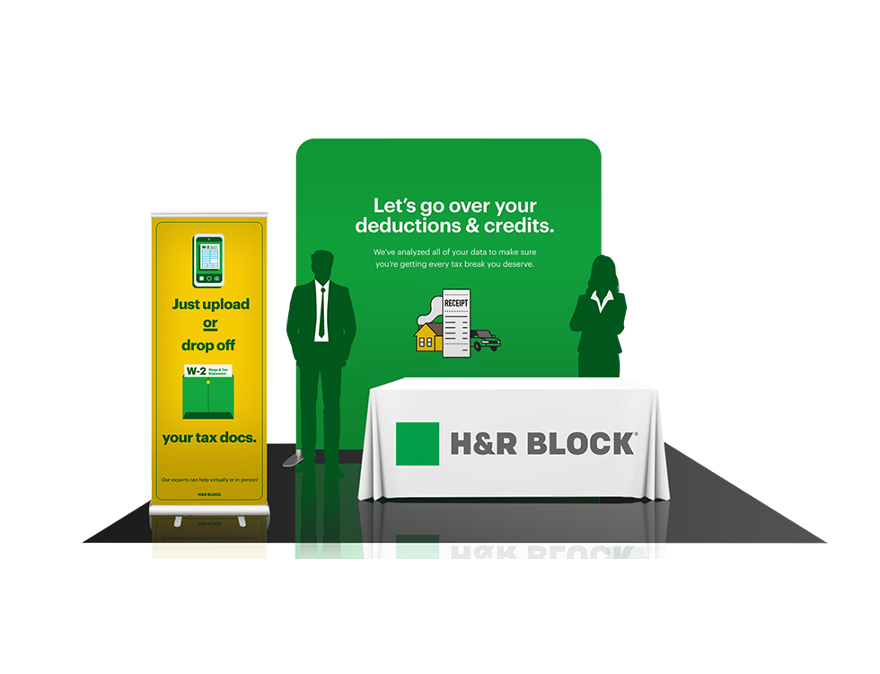 H&R Block Indoor Event Promotional Package - B2 Displays