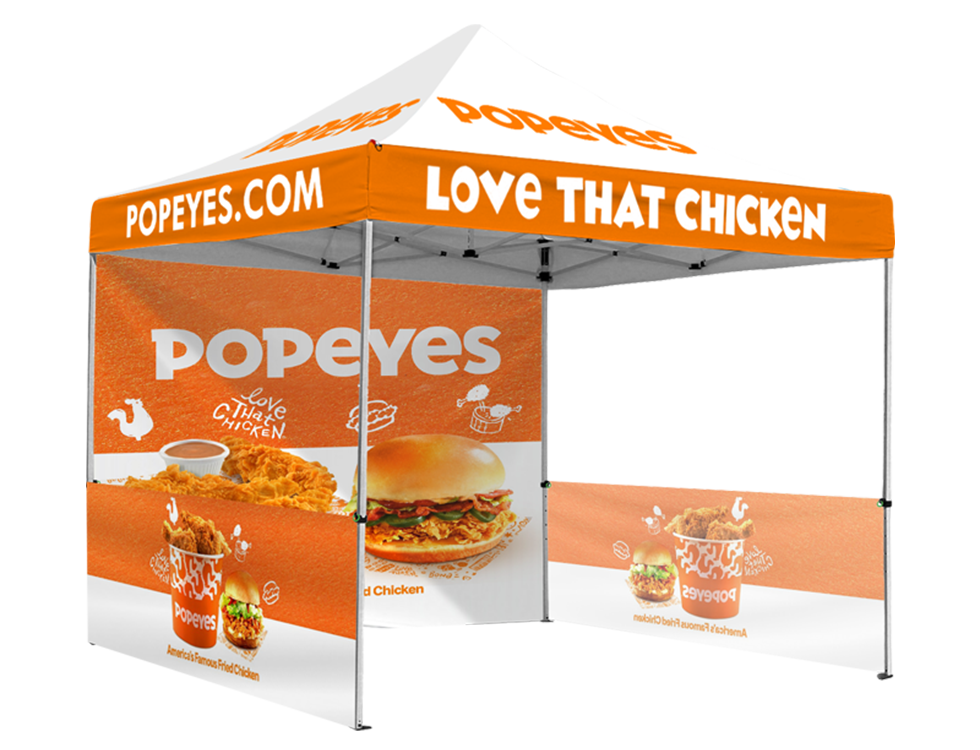 Popeyes Outdoor Event Promotional Package - B2 Displays