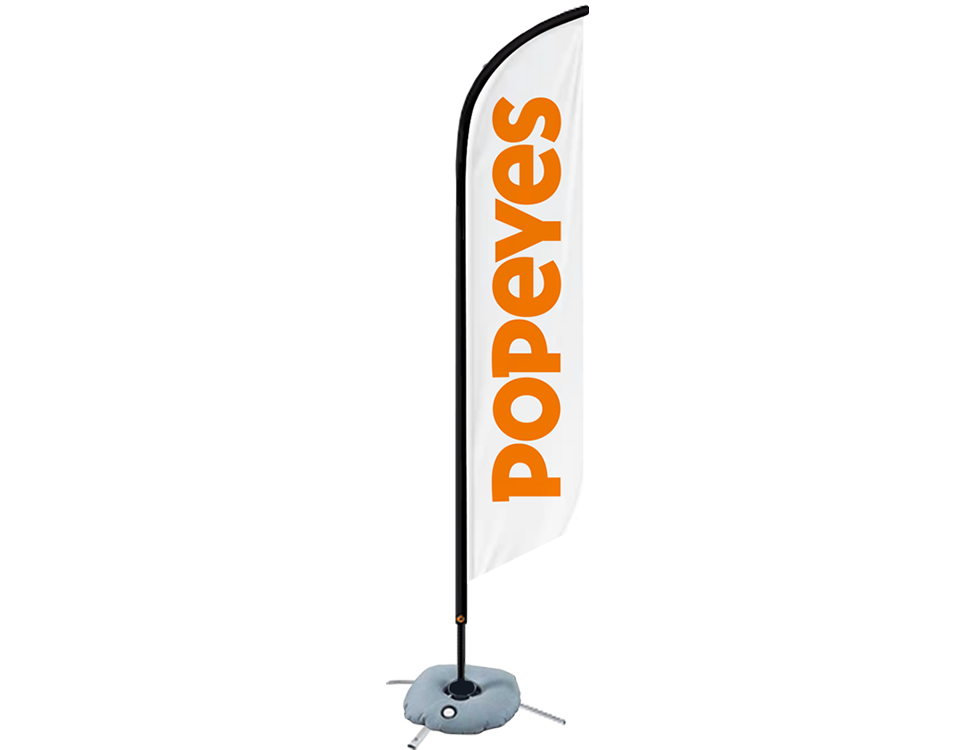 Popeyes Feather Flag Kit - B2 Displays