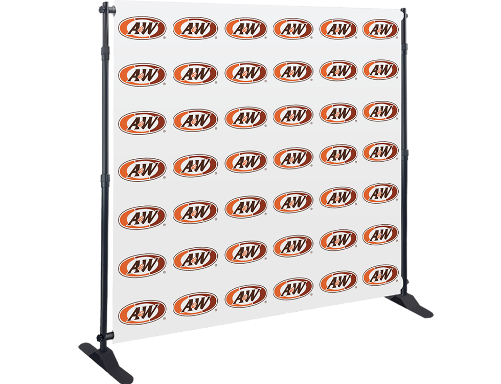 A&W Restaurants Step and Repeat Backdrop - B2 Displays