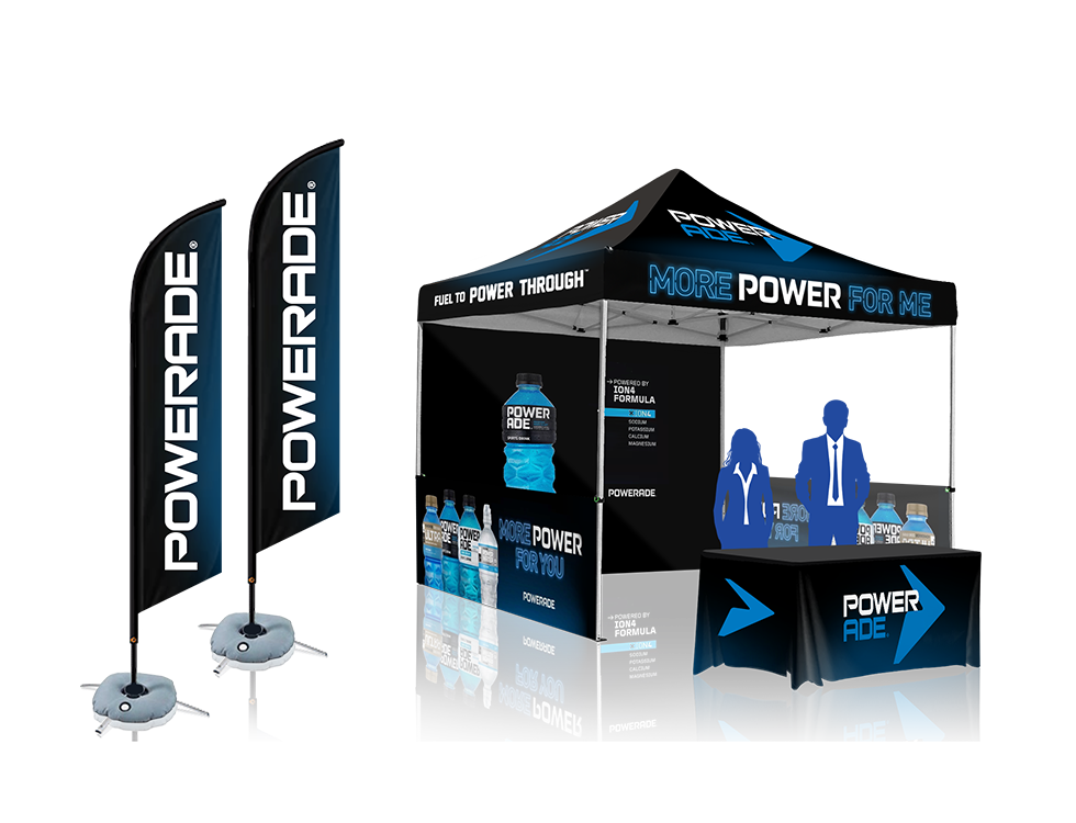 Powerade Outdoor Event Promotional Package - B2 Displays